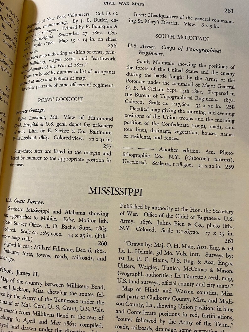 Civil War Maps: an Annotated List of Maps Atlas the Library of - Etsy