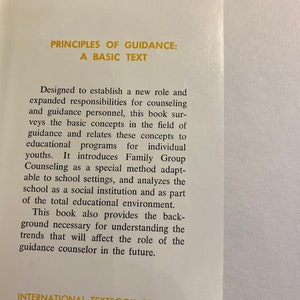 Principles of Guidance A Basic Text - in Education - Behavioral Social ...