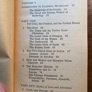 Mythology Edith Hamilton 1969 History of Greek and Roman Gods ...