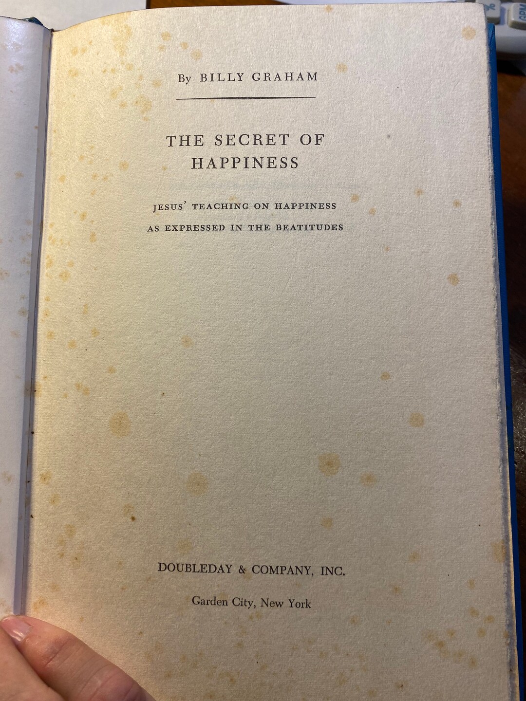 The Secret of Happiness - Jesus' Teaching in Beatitudes - Billy Graham ...
