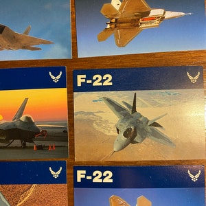 USAF Collector Cards / Trading Cards Airplane - Jets - Military ...