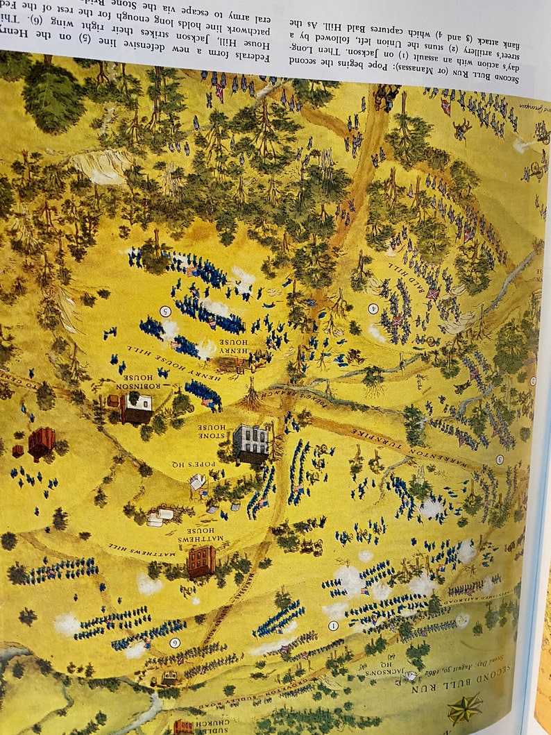 Battle Maps of the Civil War American Heritage Atlas - Etsy