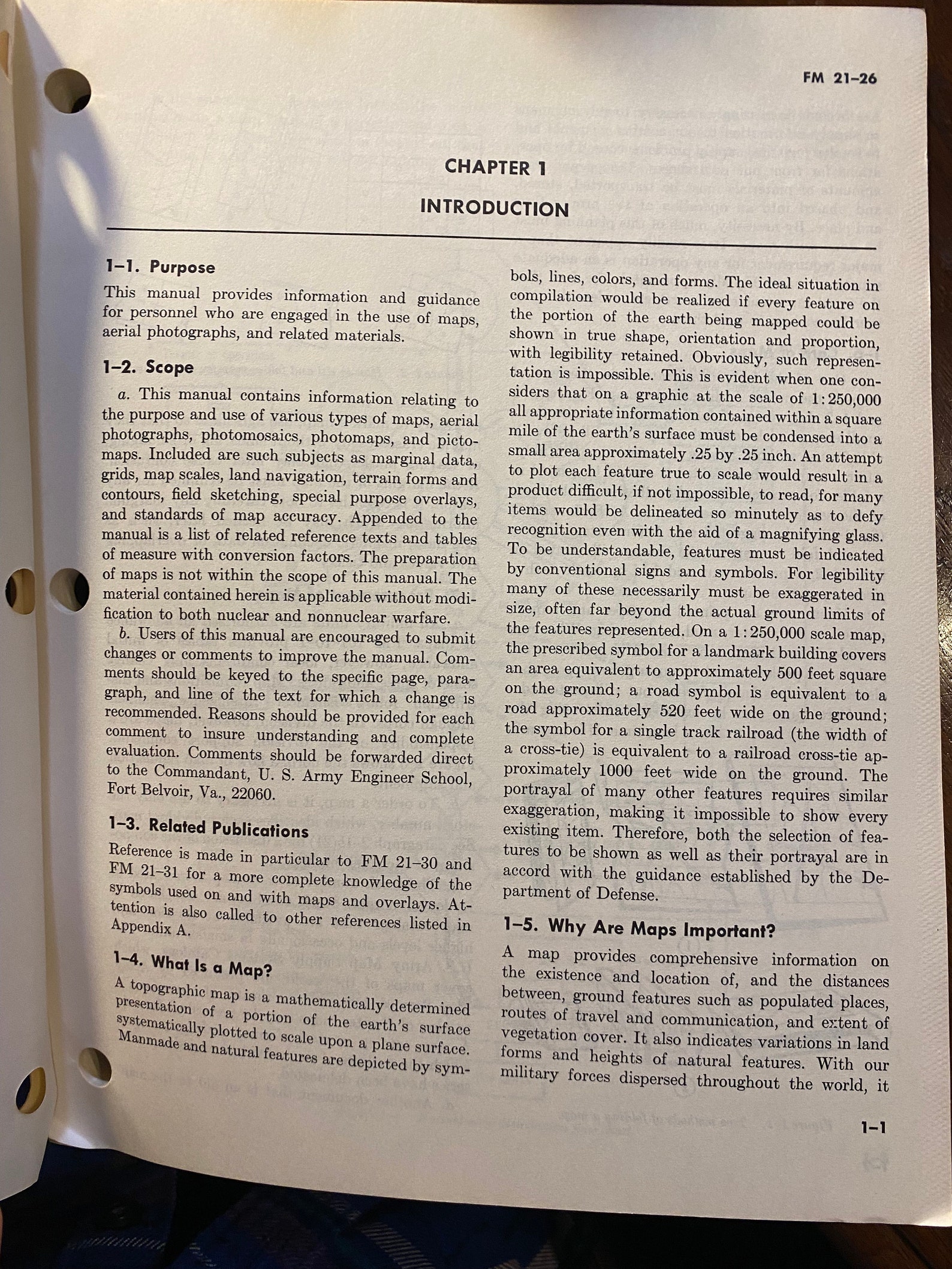 Map Reading - the Army Field Manual FM 21-26 - Departments of the Army ...