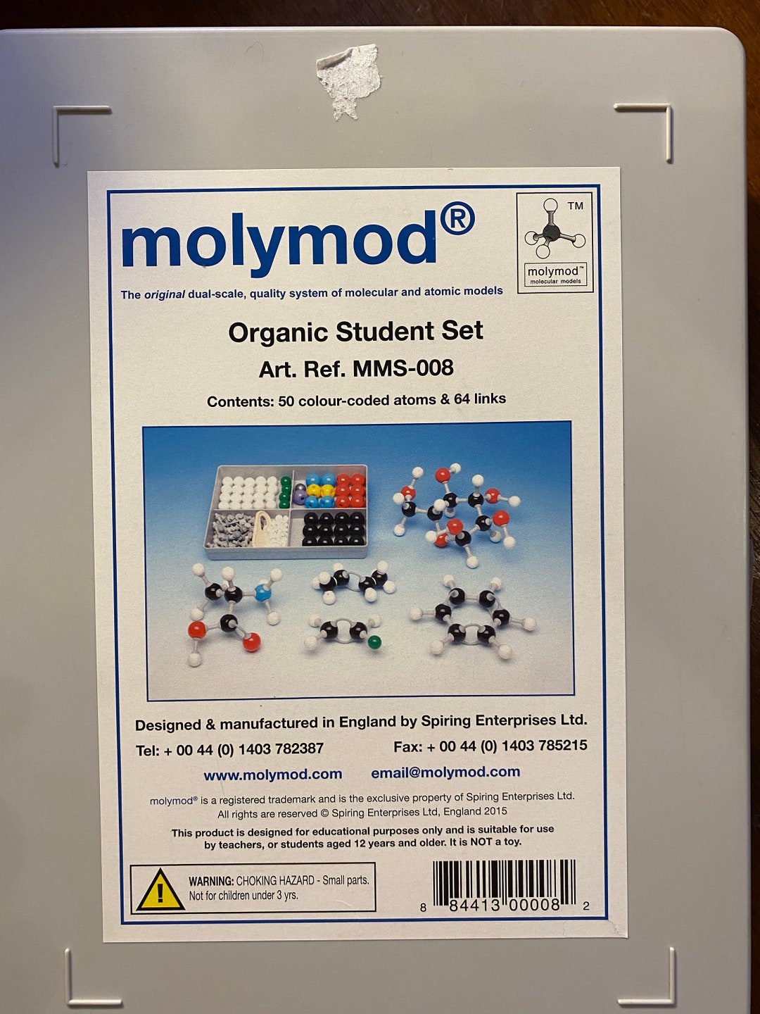 Organic Student Set to Build Molecular and Atomic Models - Molymod ...