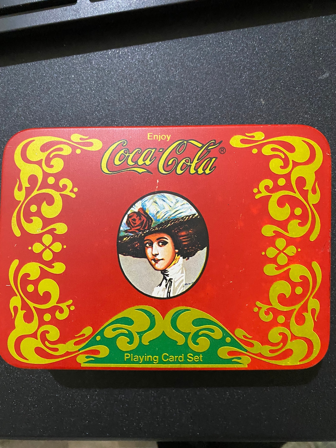Coke / Coca Cola 2 Deck Playing Cards in Tin Case With Score Pad ...