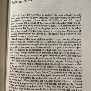 Service Etiquette: Guide for Army, Navy, Marine Corps, Coast Guard, Air ...