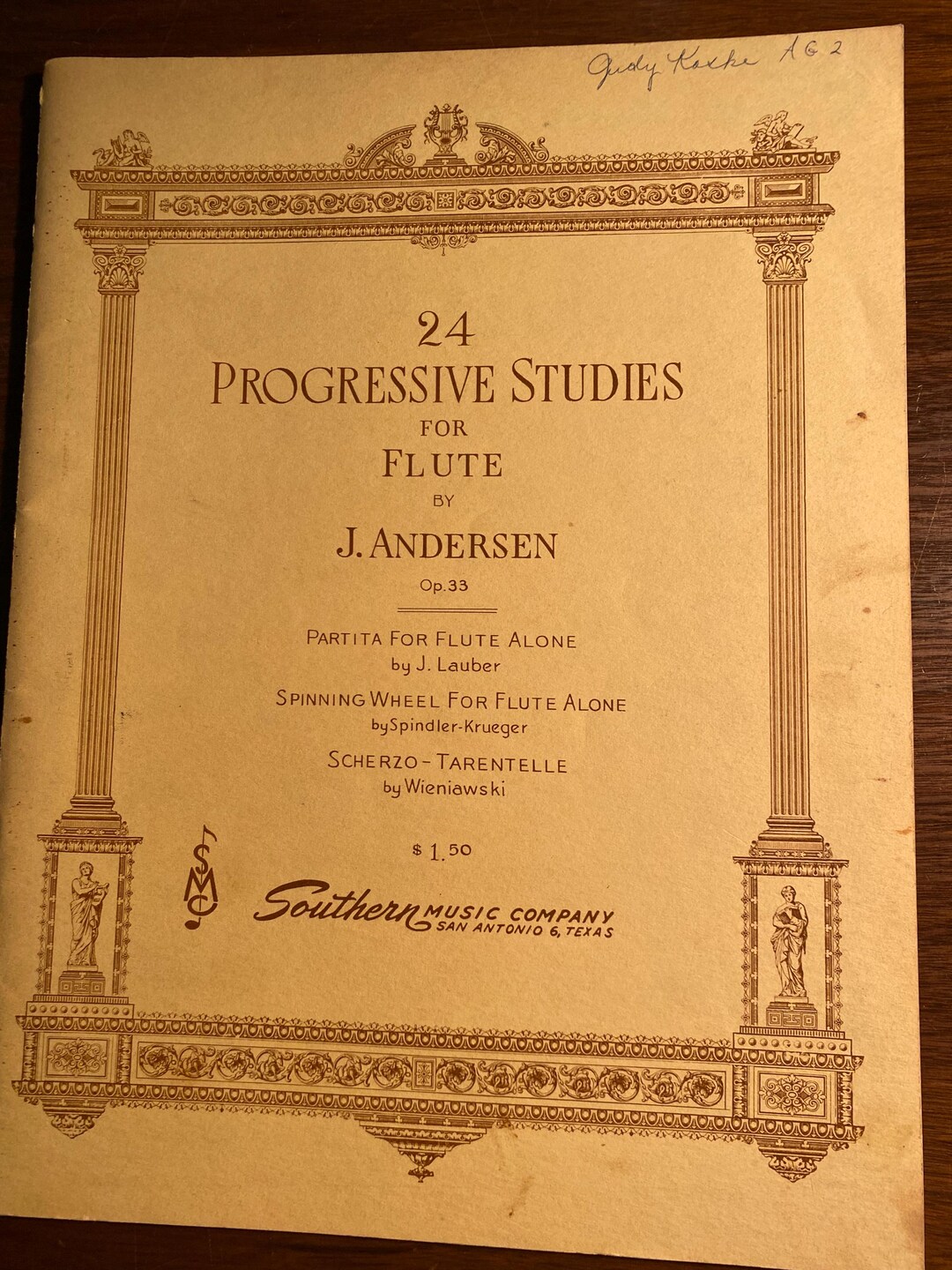 24 Progressive Studies for Flute 1982 J Andersen Sheet Music ...