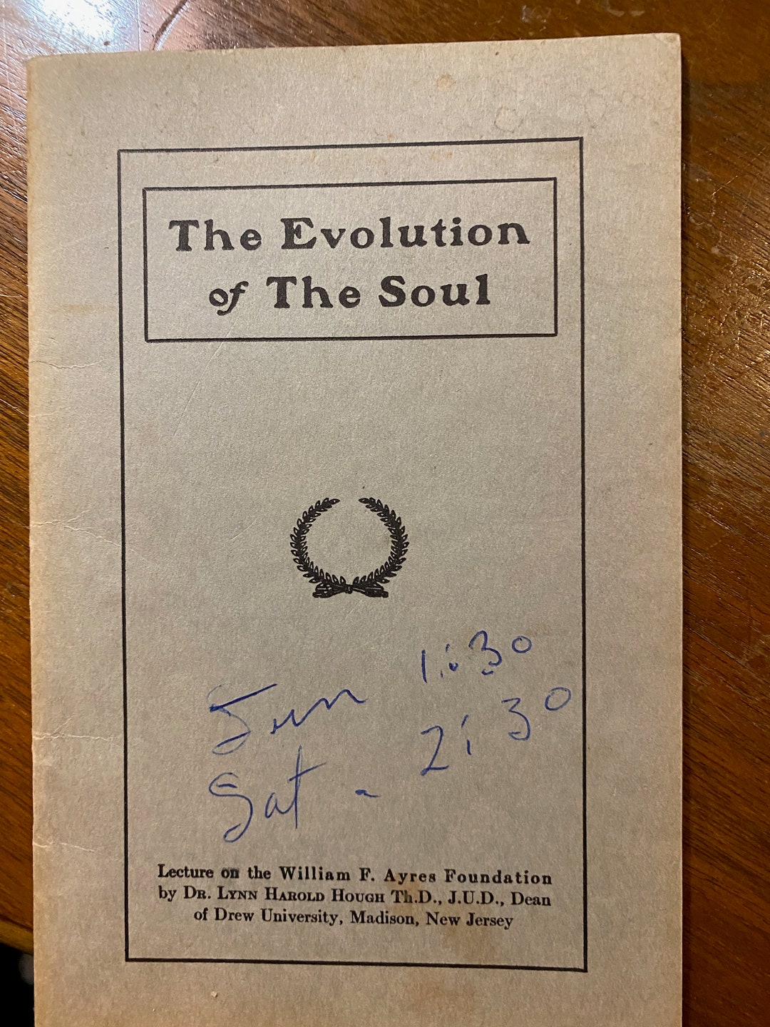 The Evolution of the Soul - Lecture by Lynn Hough - 1939 - Transcribed ...