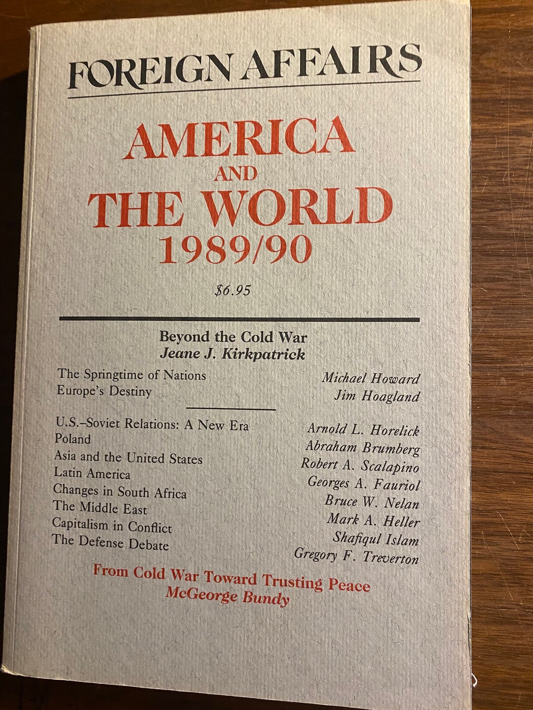 Foreign Affairs America and the World 1989/90 - Journal / Magazine Vol ...