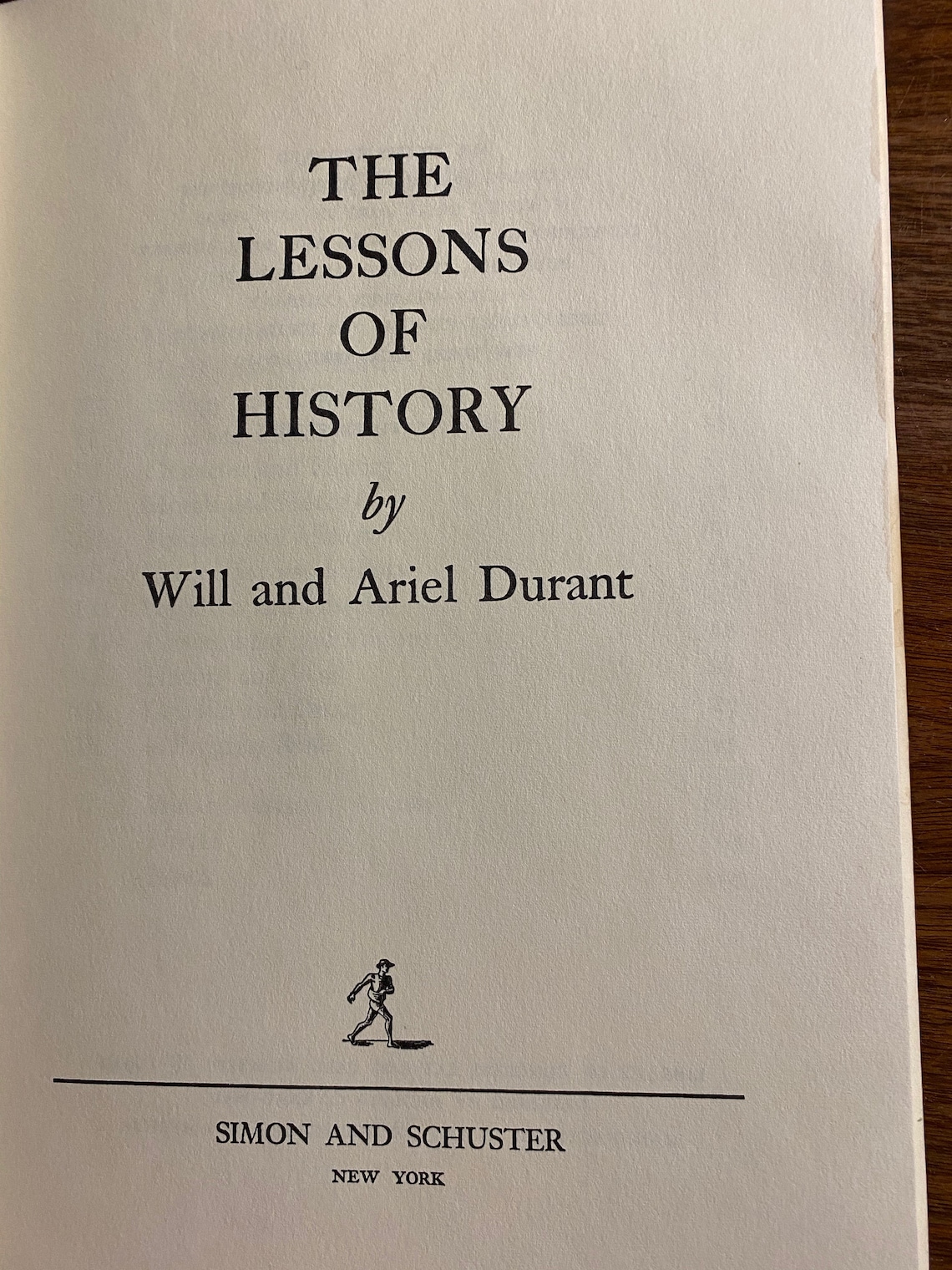 Lessons of History Will & Ariel Durant 1968 Evolution of - Etsy