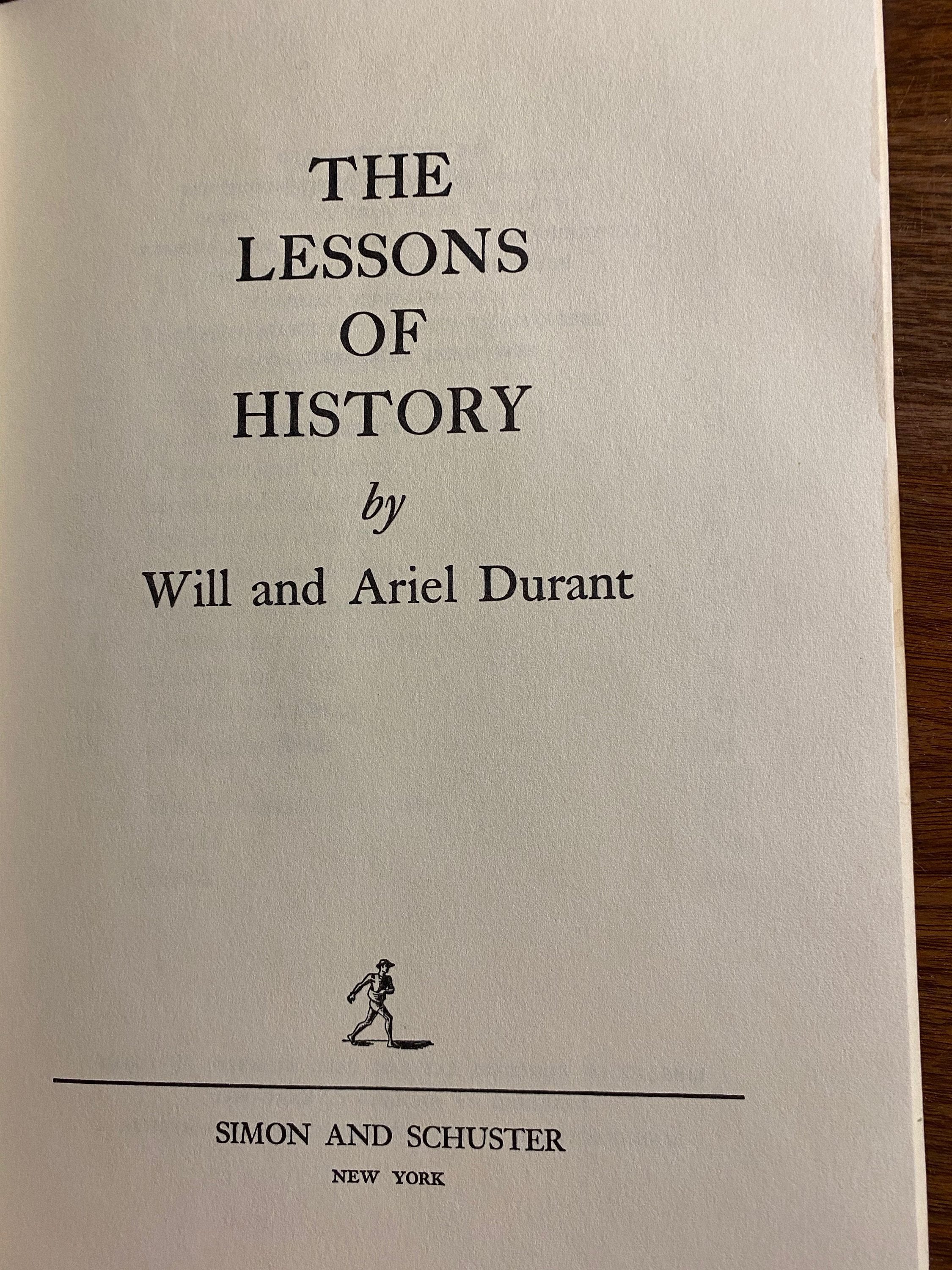 Lessons of History - Will & Ariel Durant - 1968 - Evolution of ...