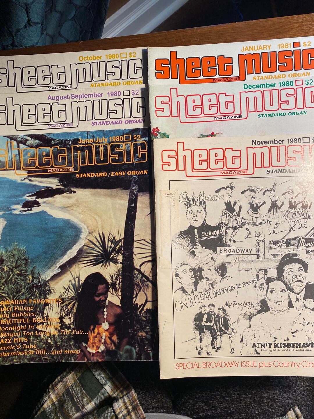 Sheet Music Magazine Standard Organ - Pick: 1980 / 1981 Month Songs ...