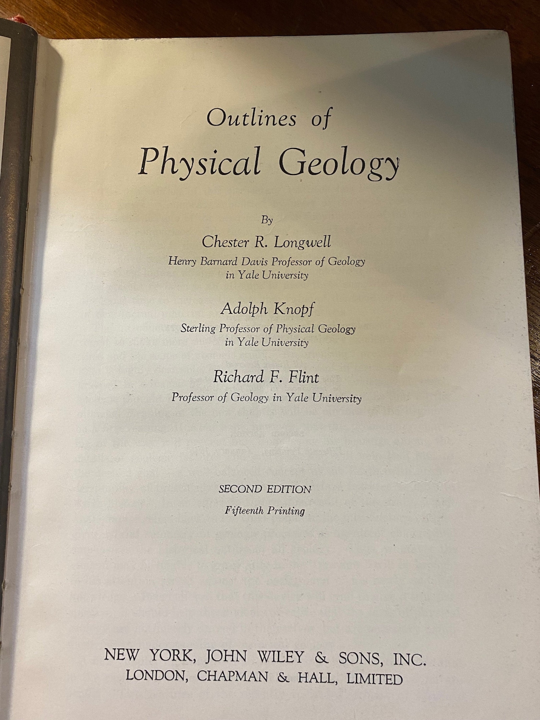Umrisse der Physischen Geologie - 1941 - Chester Longwell, Adolph Knopf ...