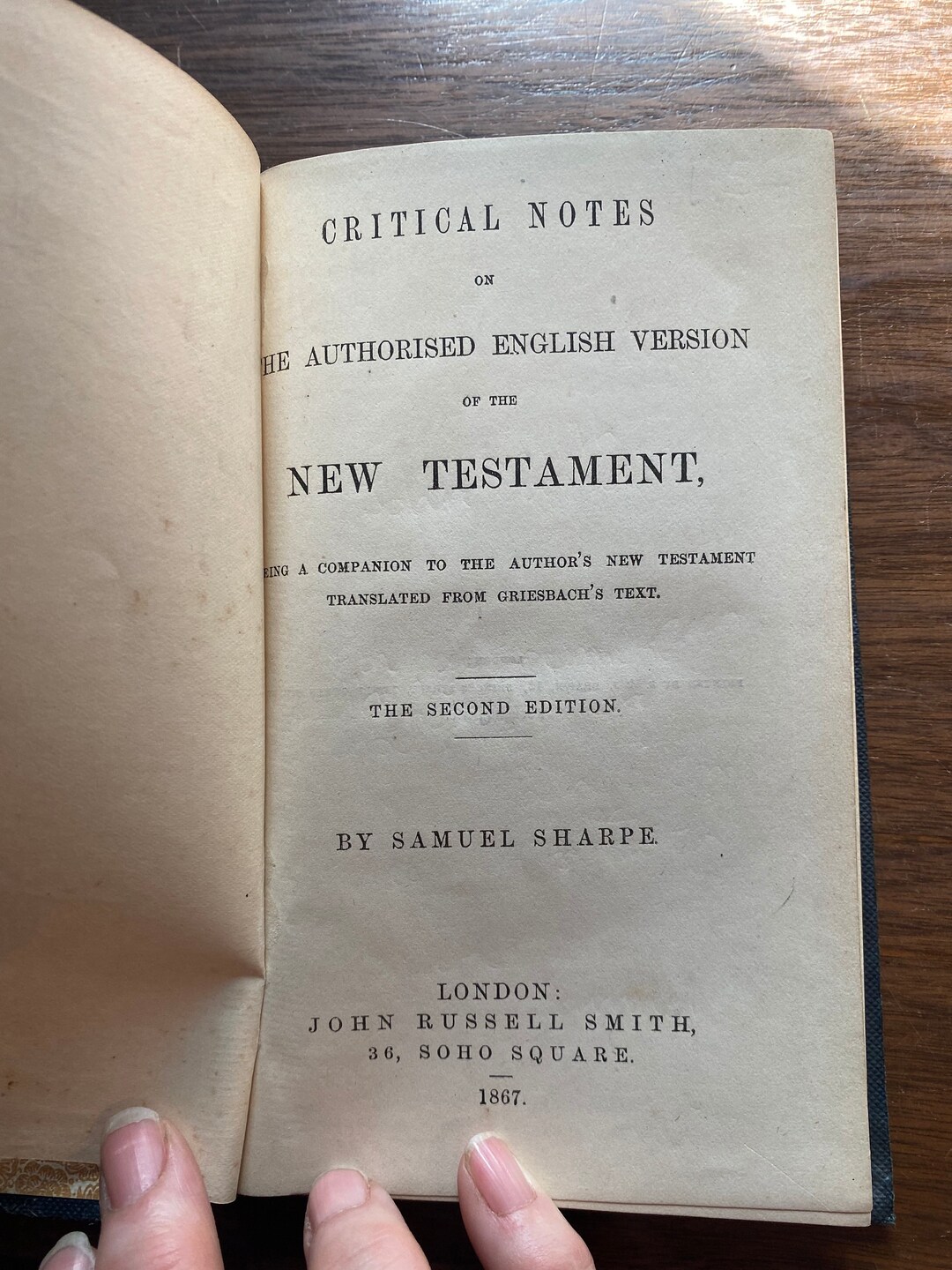 Critical Notes on the Authorized English Version of the New Testament ...