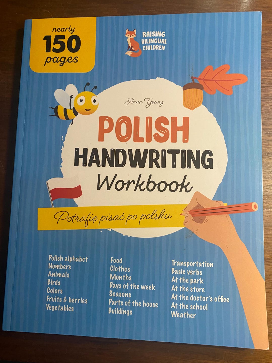 Polish Handwriting Workbook - Alphabet Numbers, Animals, Birds, Months ...