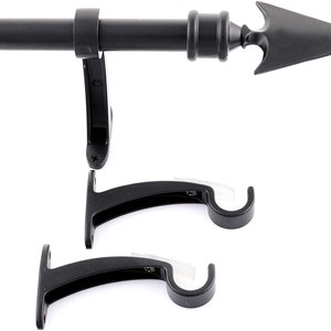 Deco Window Arrow Adjustable Curtain Rod for Windows With Arrow Finials ...