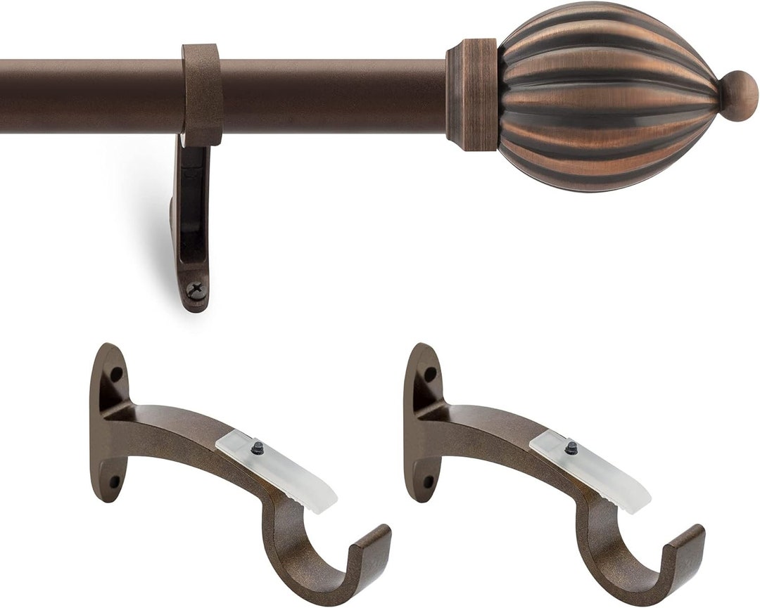 Deco Window Complete Window Solution 1 Inch Double Extendable Antique ...