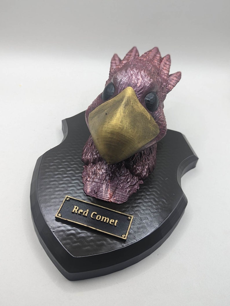 Wall Mounted Chocobo Head 3D Print - Etsy