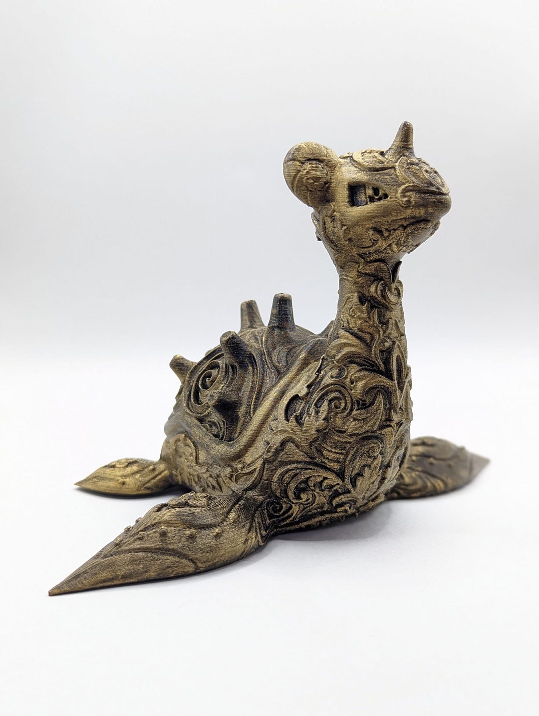 Golden Ornamental Lapras 3D Print - Etsy
