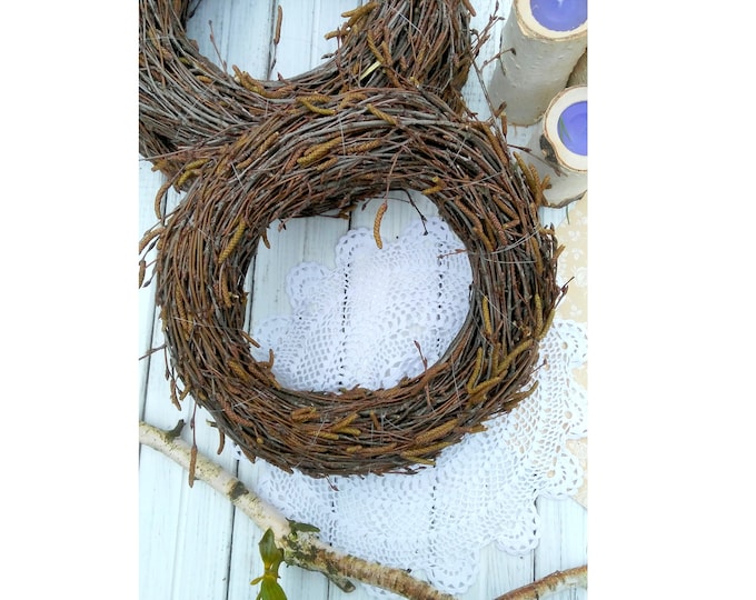 Birch Wreath Birch Twigs Wreath Fall Hoop Real Birch Branches Spring ...