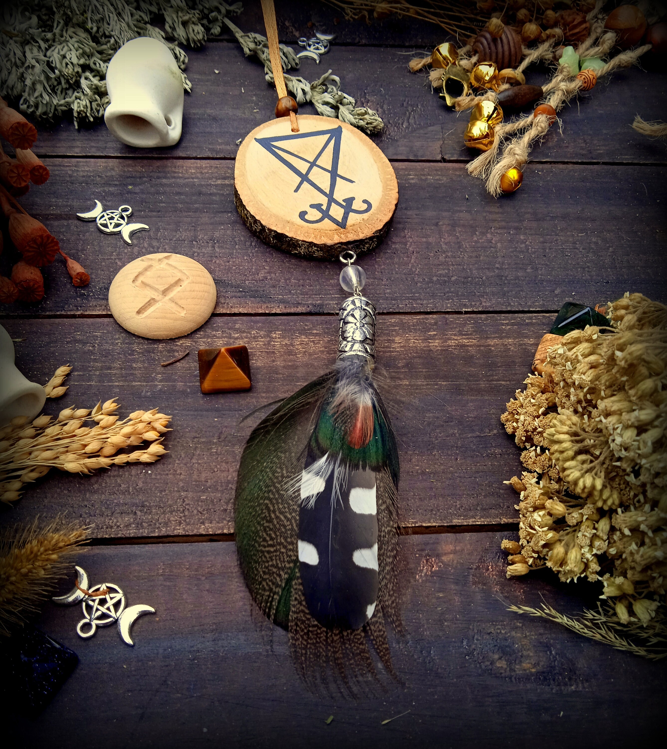Symbol of Lucifer, Sigil of Lucifer Hanging, Gift Occult Hanging ...