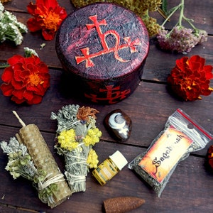 Lilith's Blessing Set, for Witch, Energy Cleansing of the House, Herbal ...