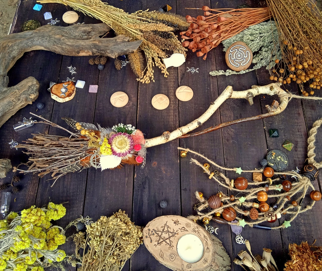 Mini Witches Broom Home Decor, Mini Birch Branch Witch Broom,magic Home ...