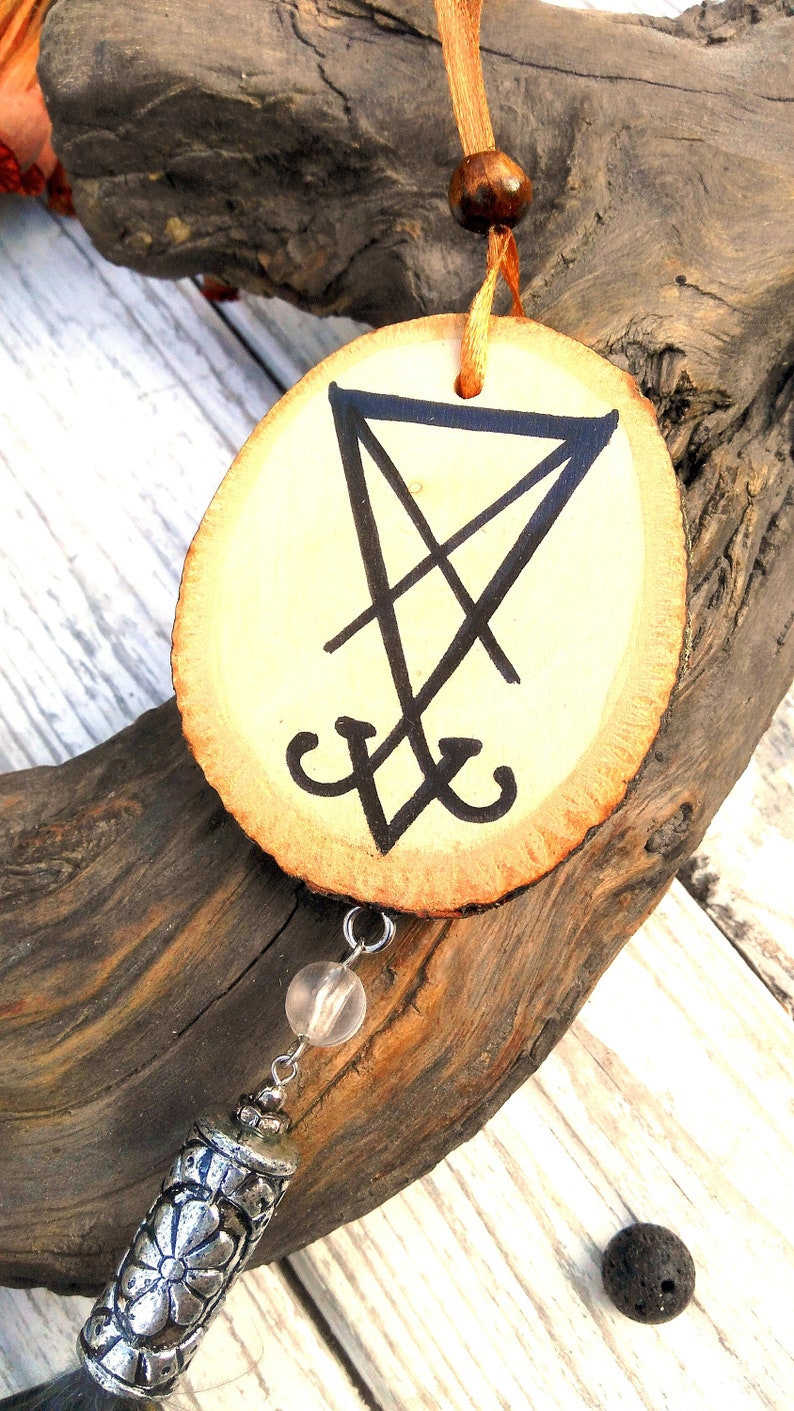 Symbol of Lucifer, Sigil of Lucifer Hanging, Gift Occult Hanging ...