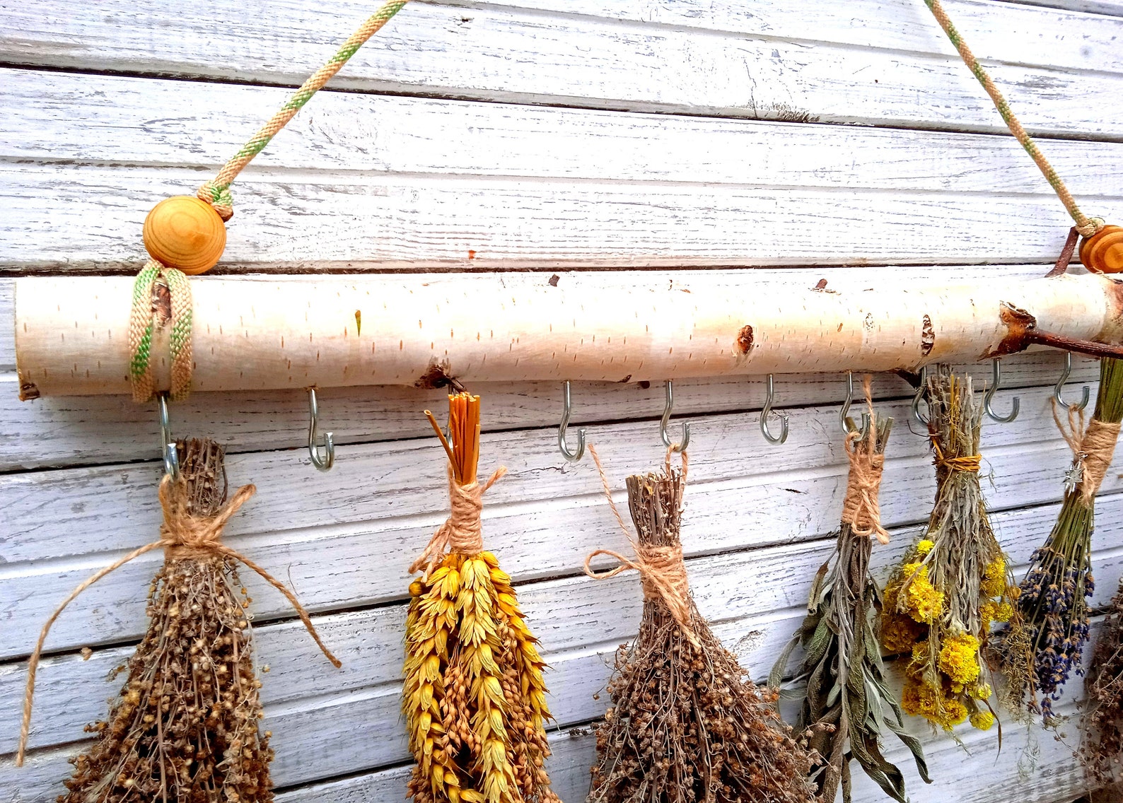 Rustic Birch Branch Herb Drying Rack Made From Birch - Etsy