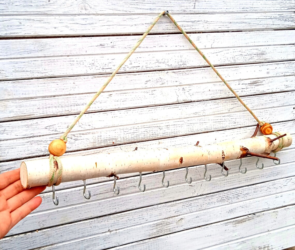 Rustic Birch Branch Herb Drying Rack Made From Birch - Etsy