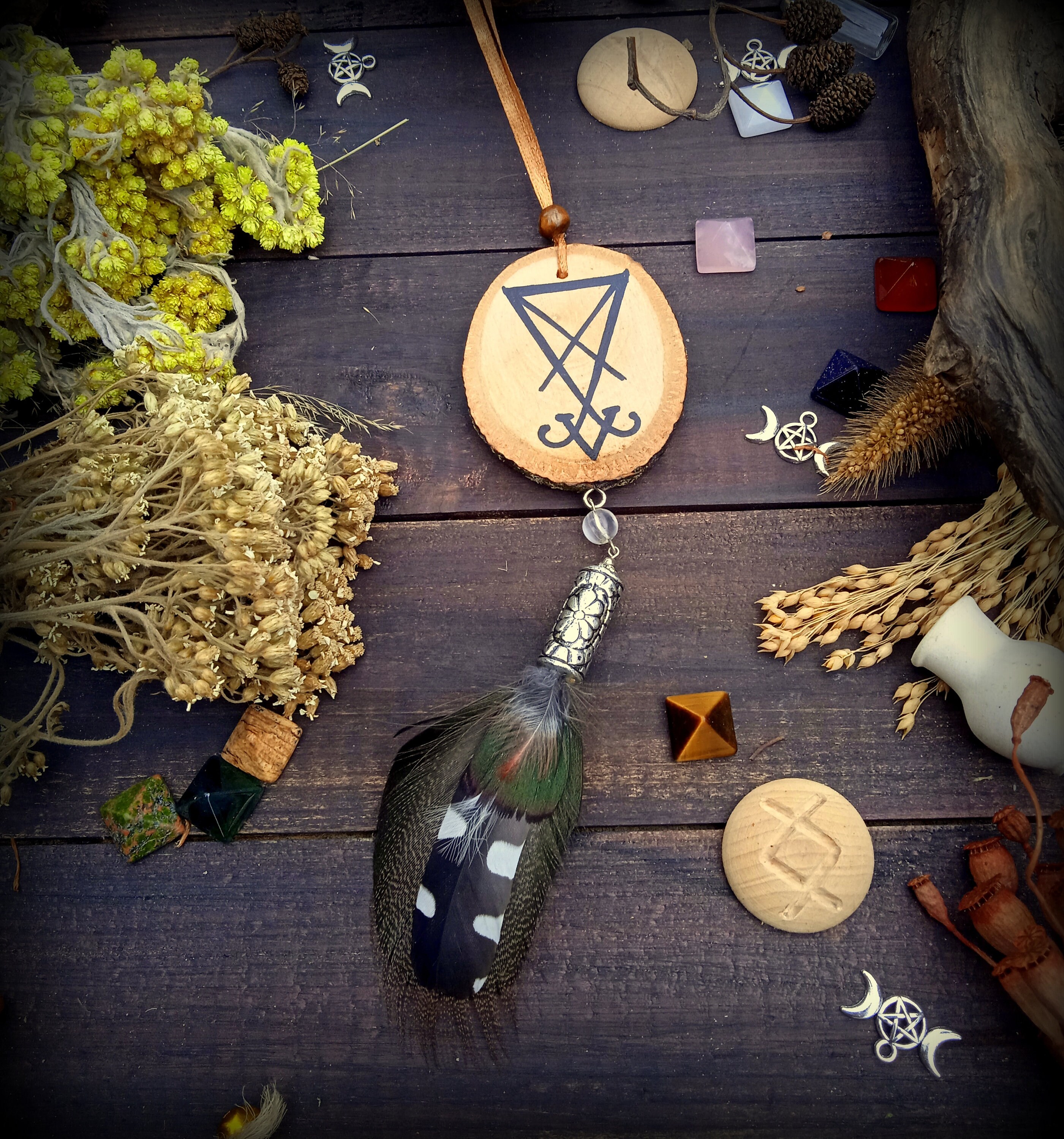 Symbol of Lucifer, Sigil of Lucifer Hanging, Gift Occult Hanging ...
