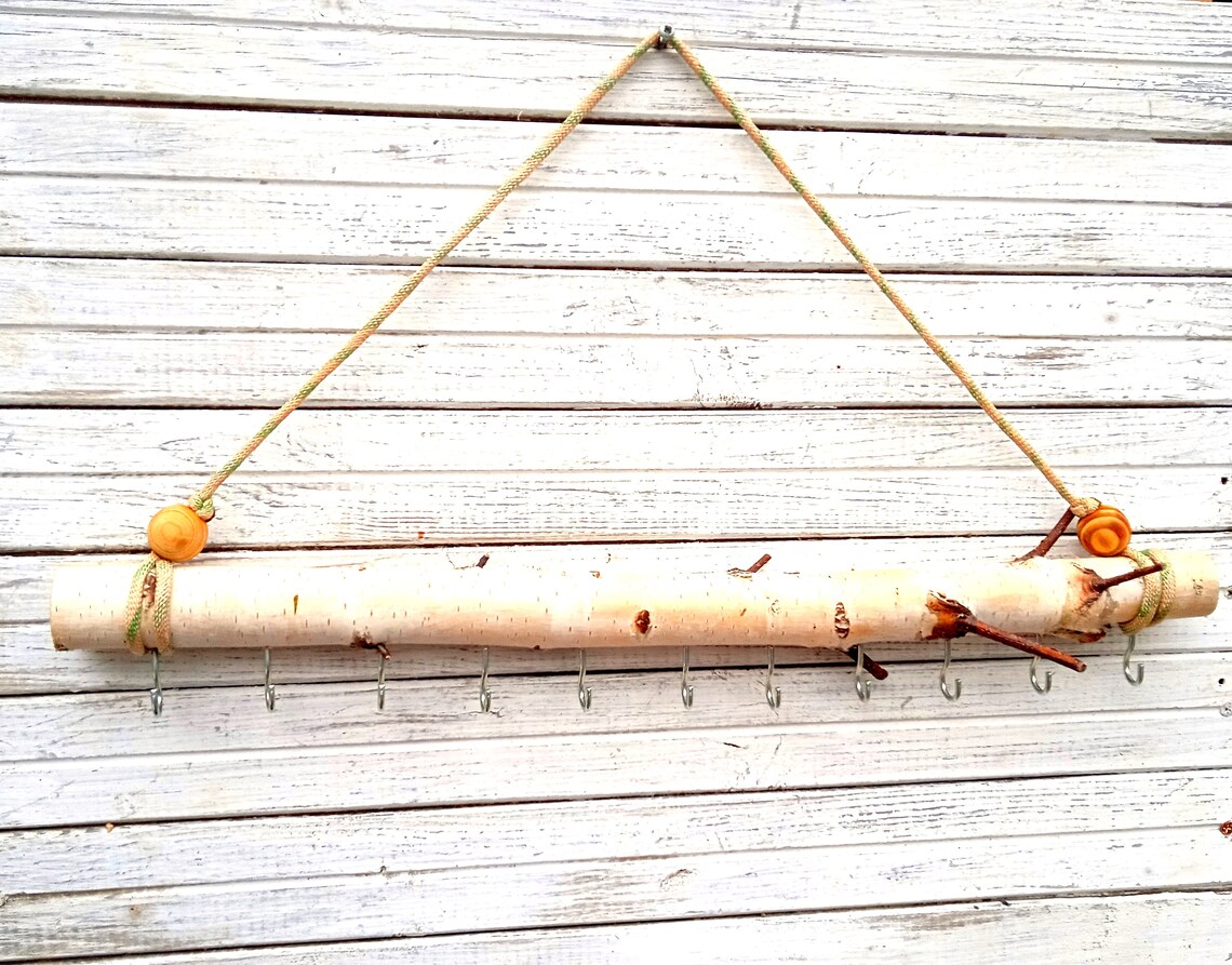 Rustic Birch Branch Herb Drying Rack Made From Birch - Etsy