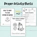 Teach Kids HOW to PRAY, Easy Fun Worksheets on Prayer, Bible Lesson ...