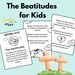Beatitudes Coloring Pages: Bible Worksheets for Kids (digital Download ...