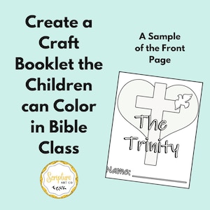 Holy Trinity Bible Lesson Plan: Kids Coloring Pages (PDF Download) - Etsy