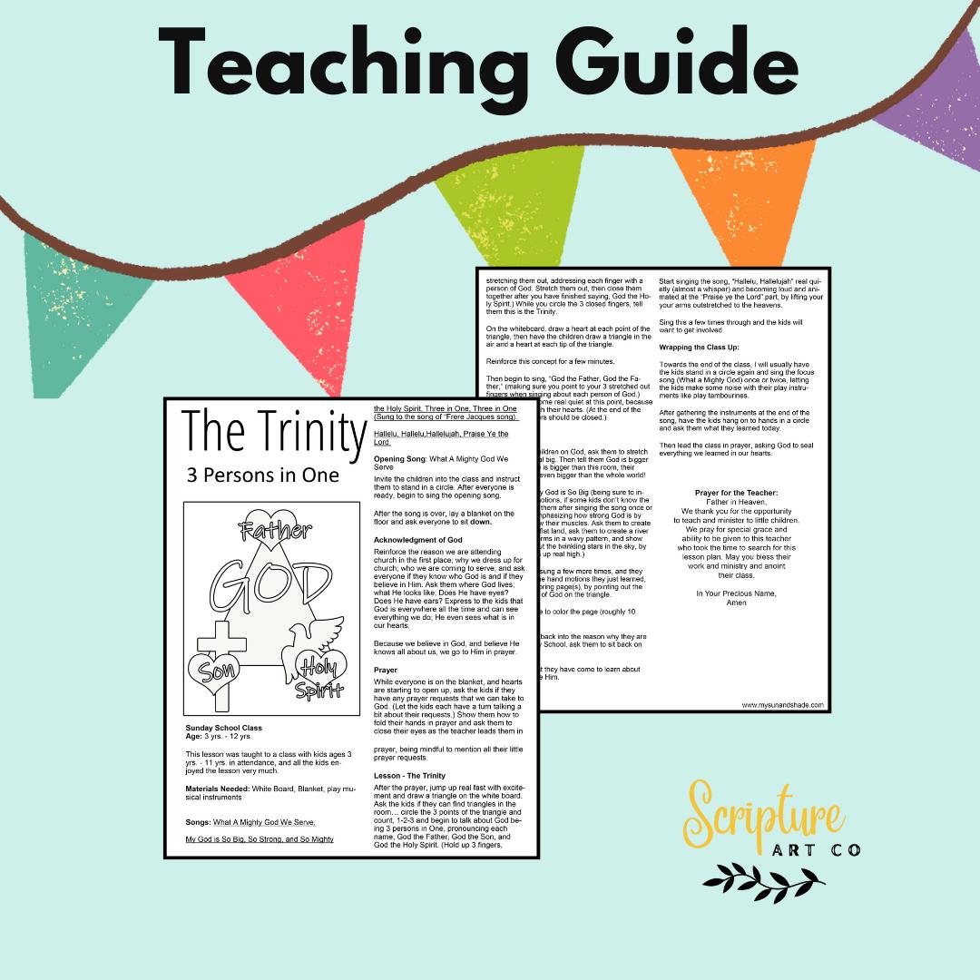 Holy Trinity Coloring Pages: Kids Church Activity Packet (digital ...