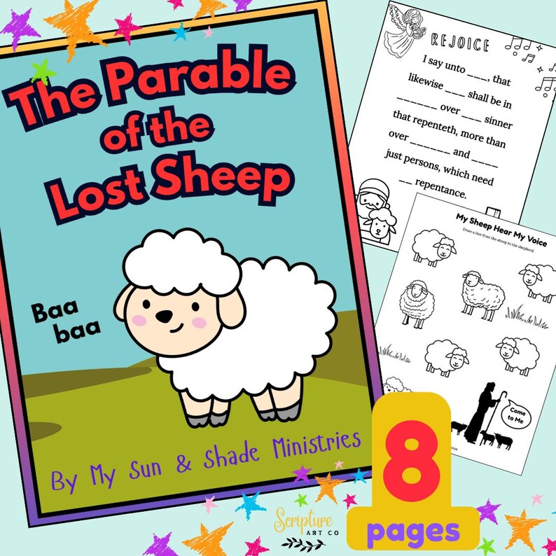 The Parable of the LOST SHEEP, Bible Lesson for Kids All Ages, Youth ...