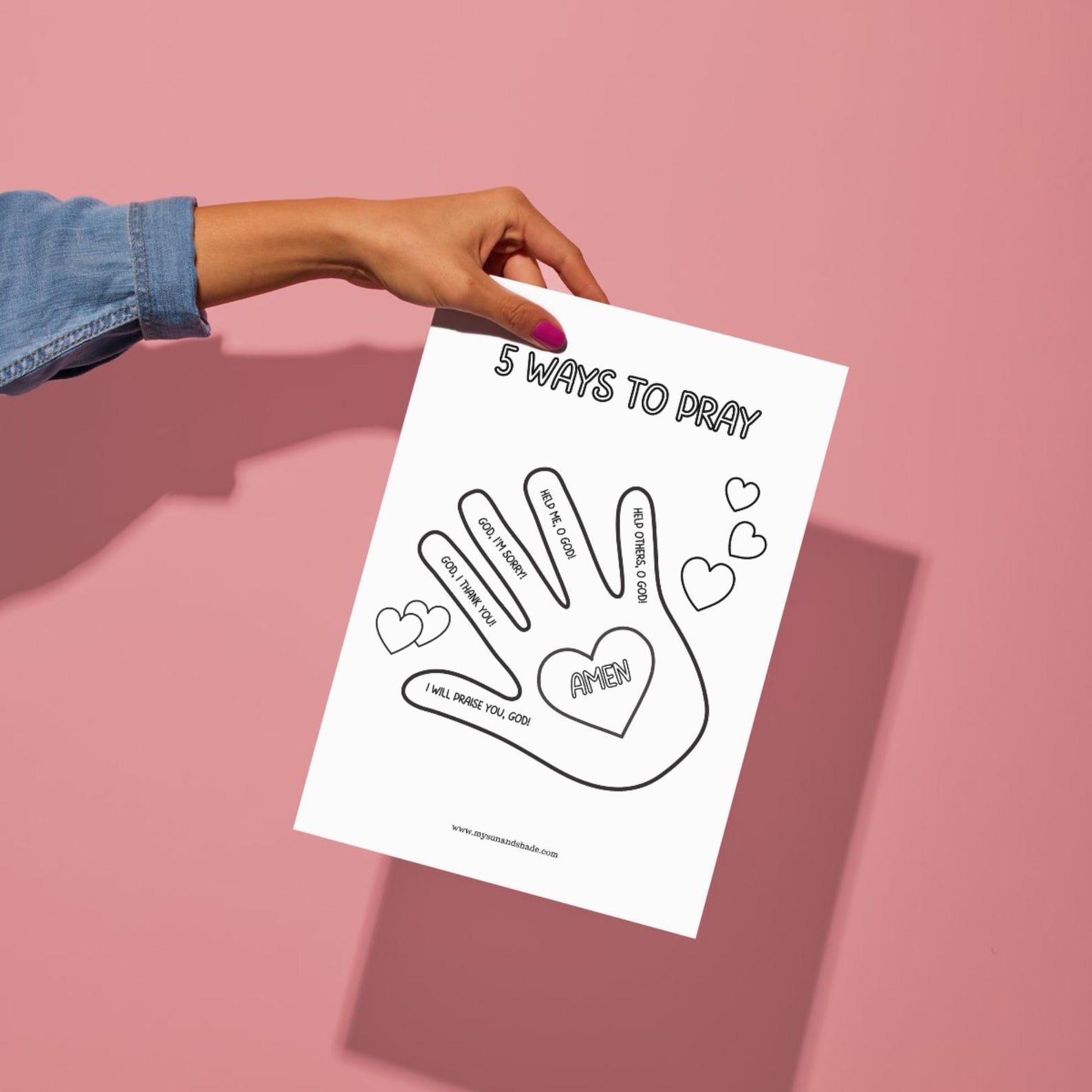 Teach Kids HOW to PRAY, Easy Fun Worksheets on Prayer, Bible Lesson ...