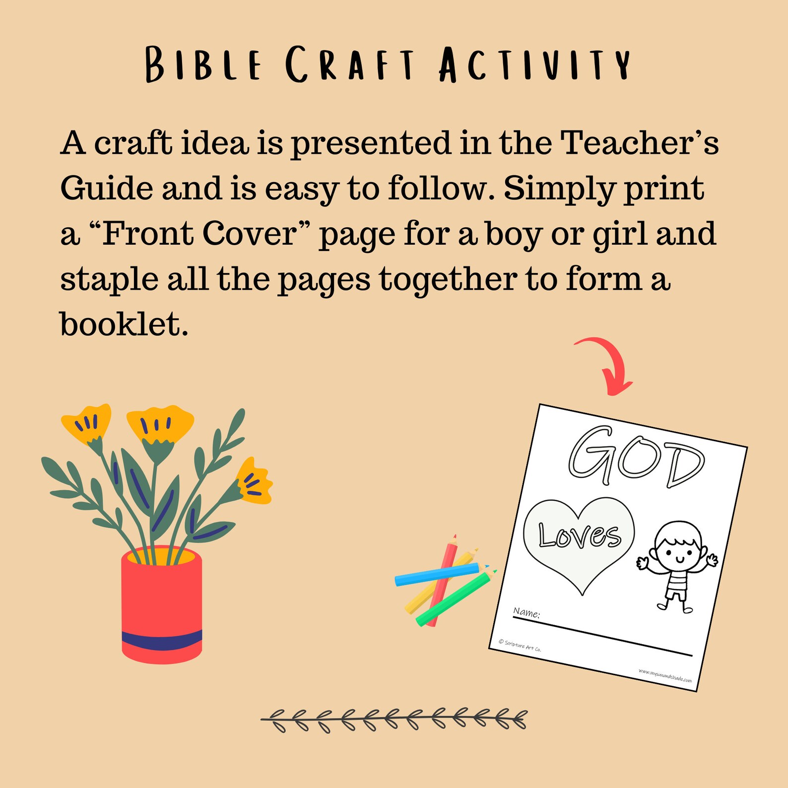 God LOVES You Craft for Kids, Bible Class Activity, John 3:16 Coloring ...