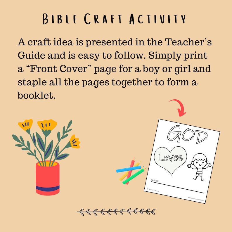 God LOVES You Craft for Kids, Bible Class Activity, John 3:16 Coloring ...