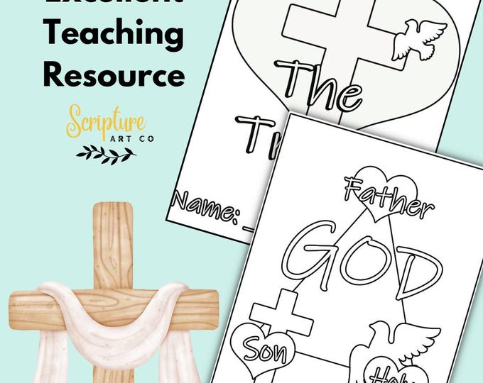 The Holy Trinity Catholic Coloring Page, Trinity Sunday Activity ...