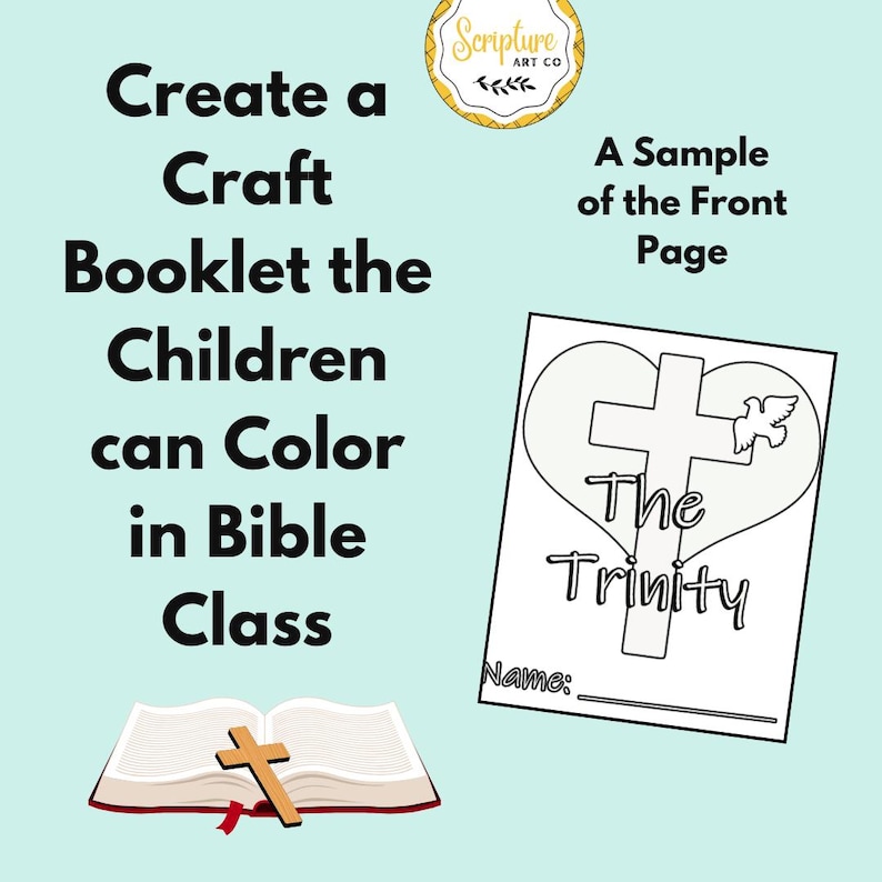 Holy Trinity Coloring Pages: Kids Church Activity Packet (digital ...
