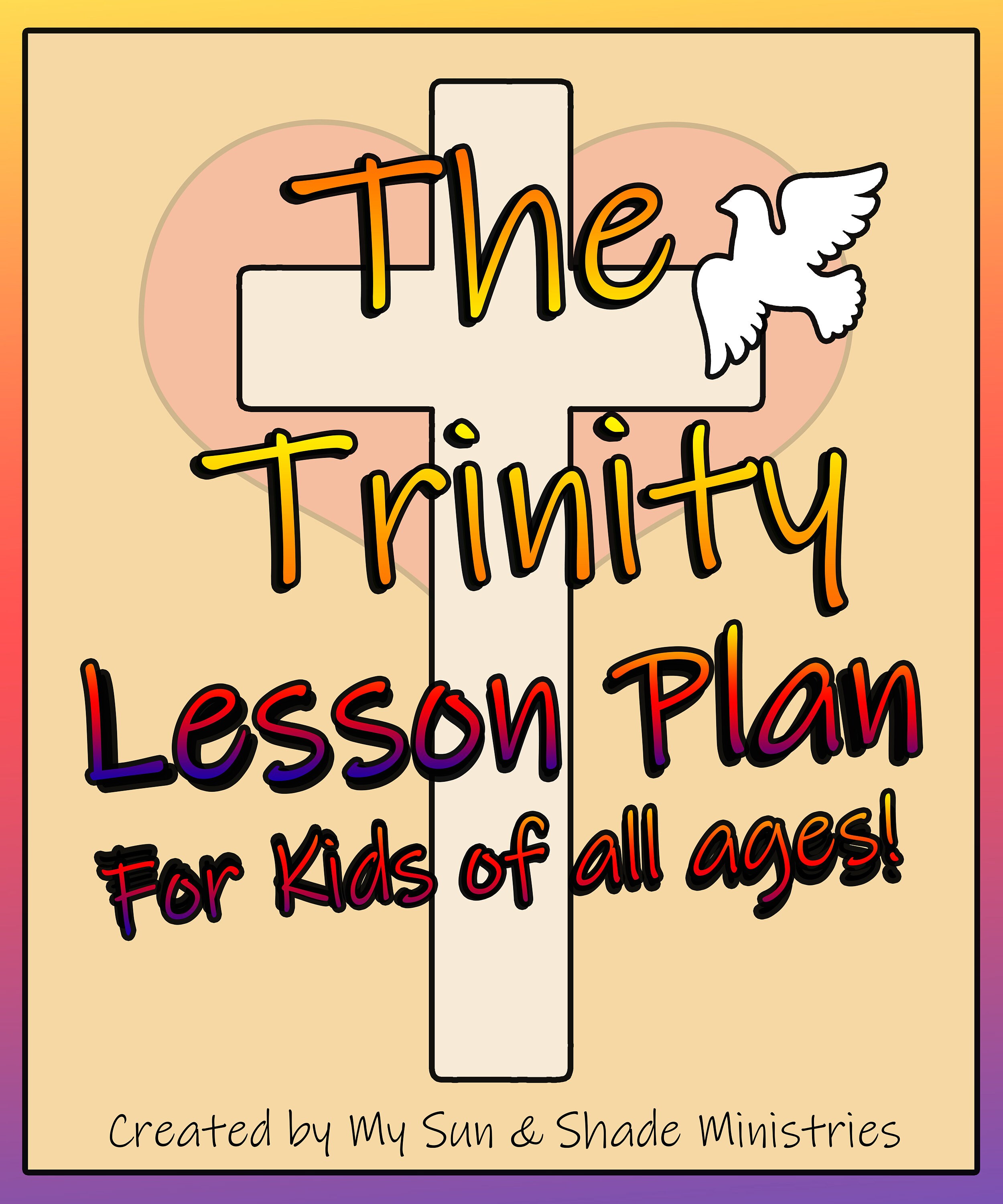 Buy TRINITY Bible Lesson Plan, YOUTH Craft Booklet Activity, PDF ...