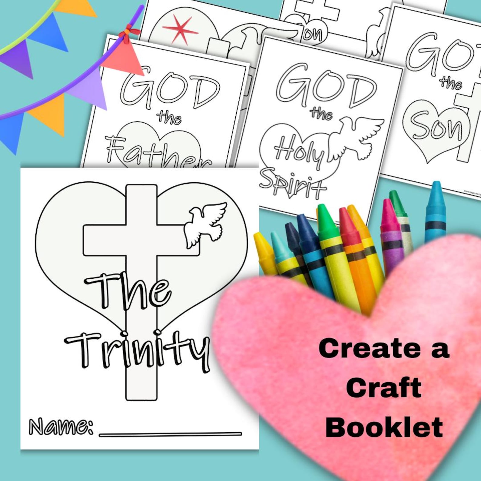 Holy Trinity Lesson Plan: Coloring Pages & Activities (PDF Download) - Etsy