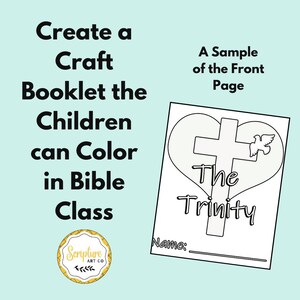 HOLY TRINITY Bible Activity, Pre-k Bible Packet, Sunday School Lesson ...