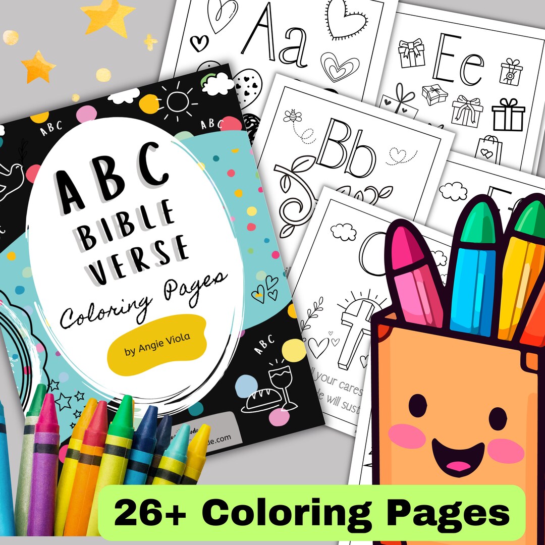 Bible ABC PDF Printables, Prek-kindergarten, ALPHABET Coloring Sheets ...