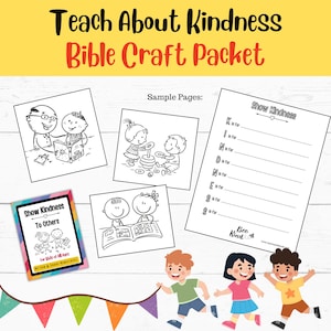 Kindness Coloring Pages: Bible Verse Craft (digital Download) - Etsy