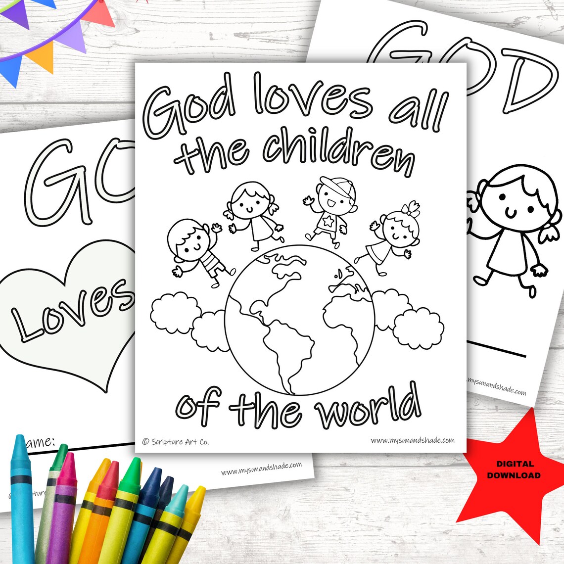 God LOVES Boys and Girls: Bible Activity Packet for Children (digital ...