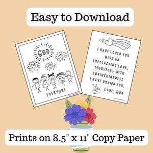 YOU Are LOVED, Scripture Coloring Pages, God Loves You, Bible Lesson ...