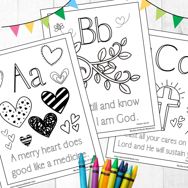 FAITH-INSPIRED Alphabet Pages for Preschool and Kindergarten (digital ...
